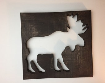 Unique moose cutout related items | Etsy
