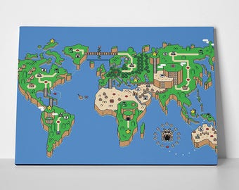 World map poster | Etsy