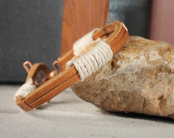 Items similar to Handcrafted Genuine Leather Side Bag, Crossbody, Woven ...