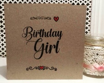 Rustic birthday card | Etsy