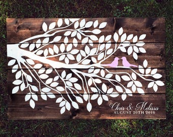 Tree guest book | Etsy