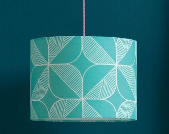 Teal lamp shade | Etsy