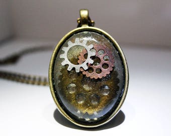 Gear pendant | Etsy