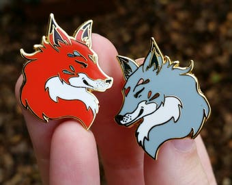 Fox pin | Etsy