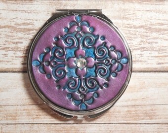 Jeweled hand mirror | Etsy