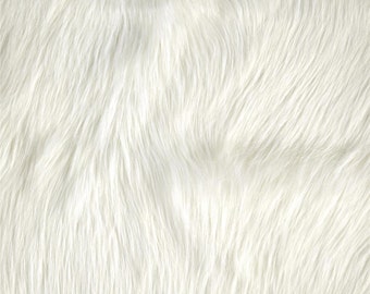 White fur fabric | Etsy
