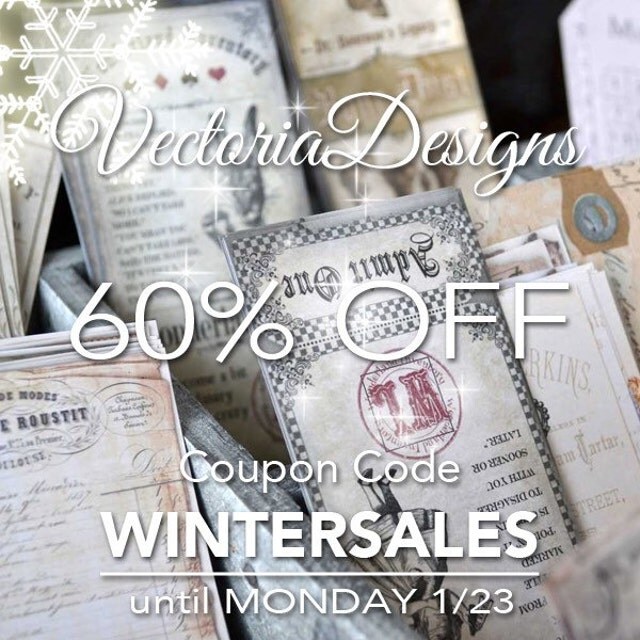 Crafting Printables Digital Collage Sheets and door VectoriaDesigns