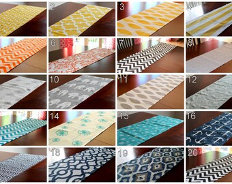 Modern table runner | Etsy