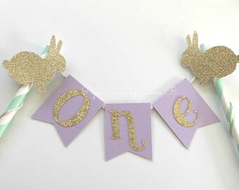 Bunny cake topper | Etsy