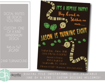 Snake invitations | Etsy