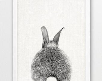 Bunny tail art | Etsy