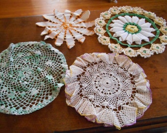 Colored doilies | Etsy