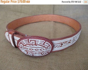 Mexican cowboy belt | Etsy