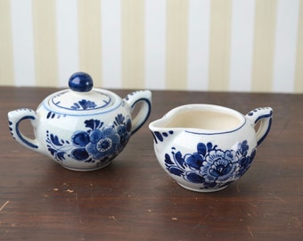 Delft blue creamer | Etsy