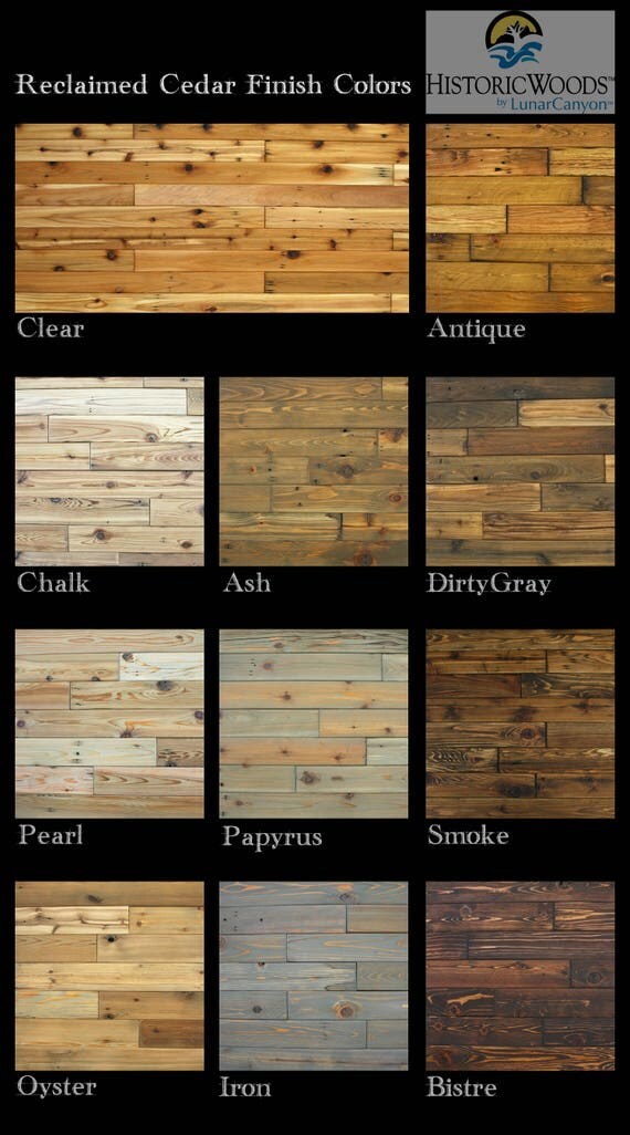Reclaimed Cedar Finish Color Sample