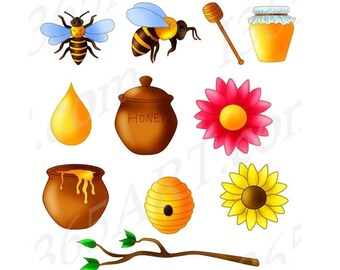 Bumble bee clip art | Etsy