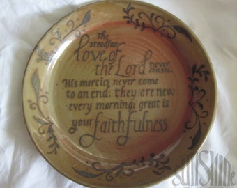 Bible verse plate | Etsy