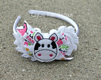 Cow headband | Etsy