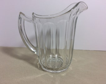 Heavy glass pitcher | Etsy