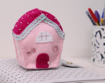 Felt house ornaments | Etsy