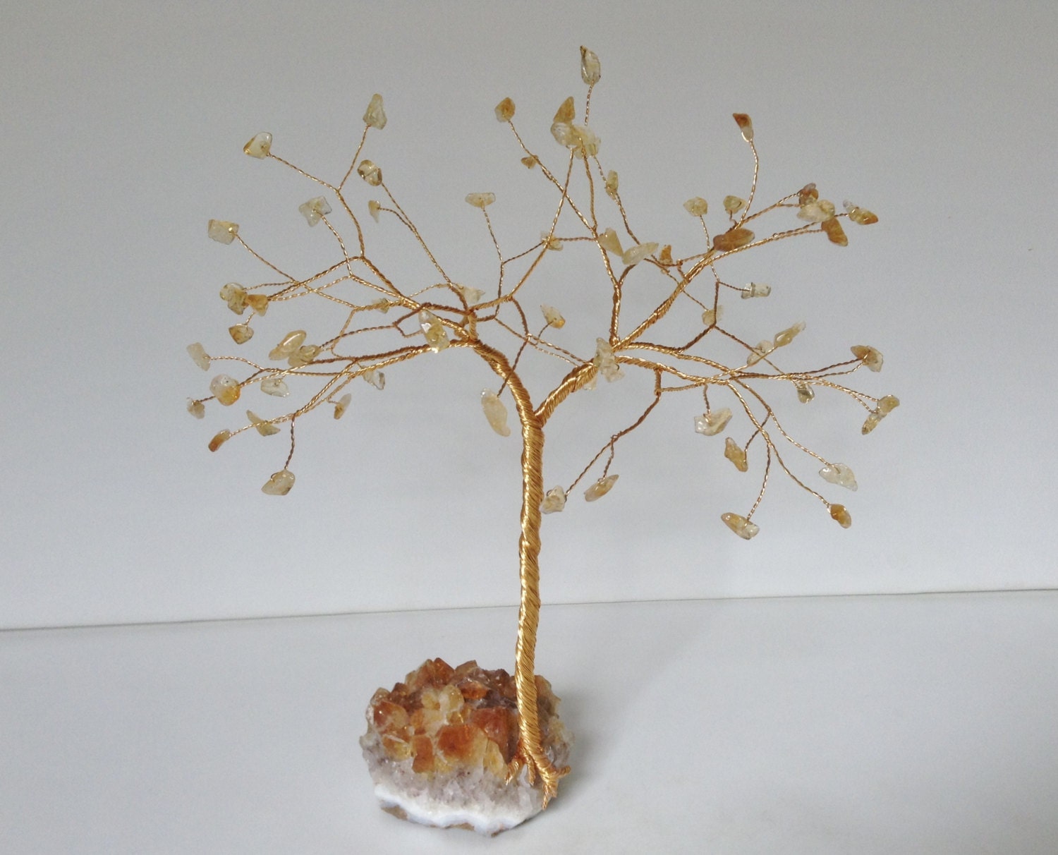 Gold Tree Sculpture. 50th Wedding Anniversary Gift. by Josoko