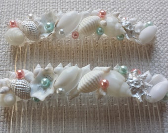 Seashell hair clip | Etsy