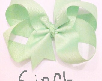 Double Ruffle Bow White Hair Bow Ruffle Headband