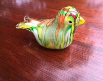 Blown glass bird | Etsy