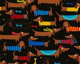 Dachshund fabric | Etsy