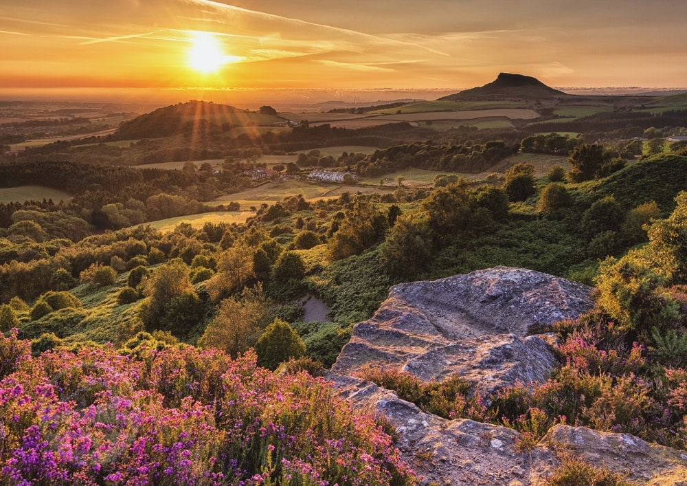 Sunset Photography Roseberry Topping. North York Moors