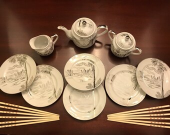 Kutani tea sets | Etsy