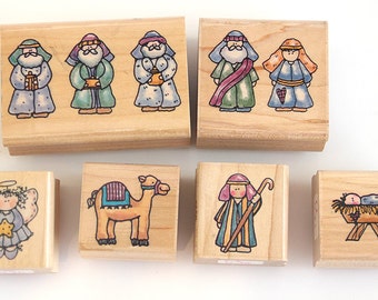 Nativity stamp | Etsy