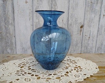 Mouth blown vase | Etsy