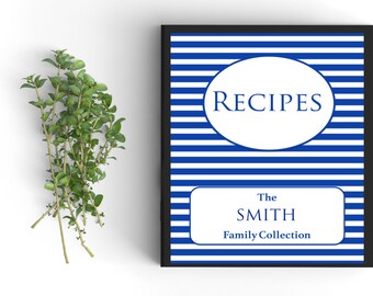 Cookbook label | Etsy