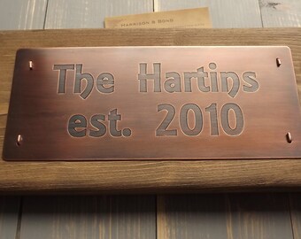 Copper wall plaques | Etsy