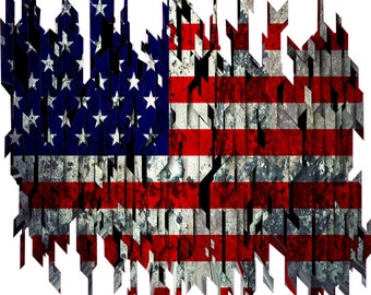 Distressed us flag | Etsy