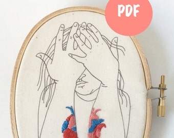 Modern Embroidery Pattern Hand Embroidery Pattern Bird