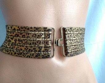 Animal print belt | Etsy