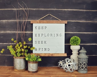 Wooden banner | Etsy