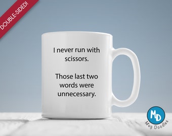 Run with scissors | Etsy