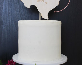 State cake topper | Etsy