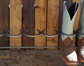 Horseshoe boot rack | Etsy