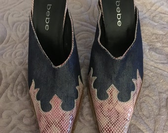 Snakeskin mules | Etsy