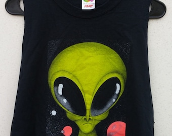 Unique alien crop top related items | Etsy