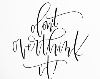 Overthink | Etsy