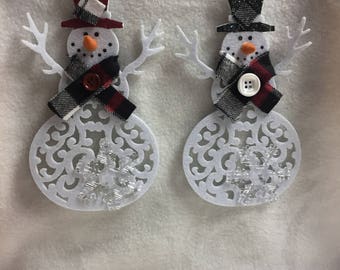 Snowman ornaments | Etsy