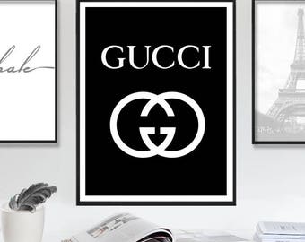 Gucci logo art | Etsy