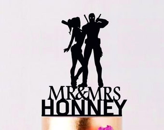 Deadpool cake topper | Etsy