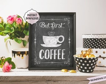 Coffee chalkboard | Etsy