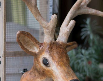 Paper mache deer | Etsy